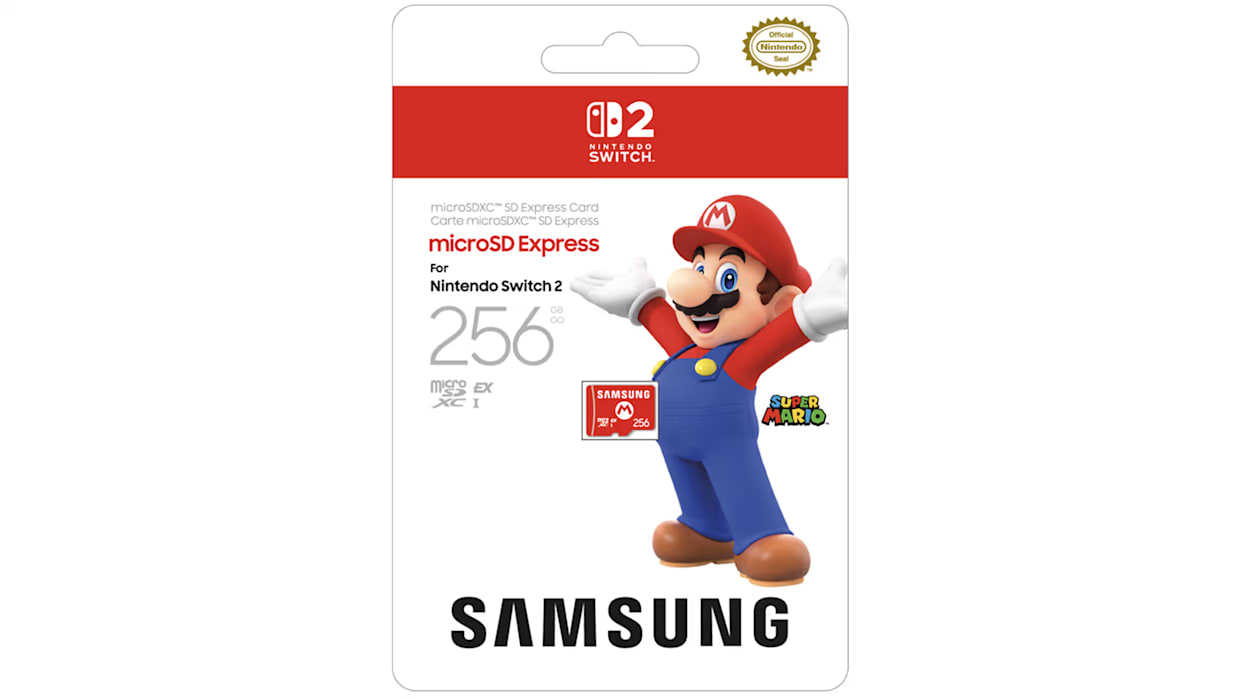 Nintendo Switch 2 Samsung MicroSD Express Card 256GB Nintendo